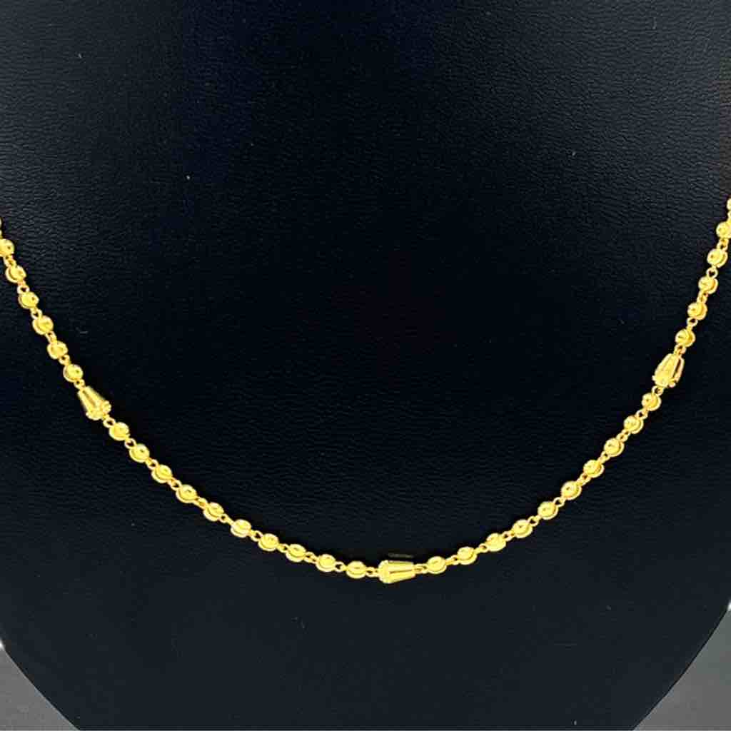 Showroom of 916 gold vertical mala chain | Jewelxy - 222920