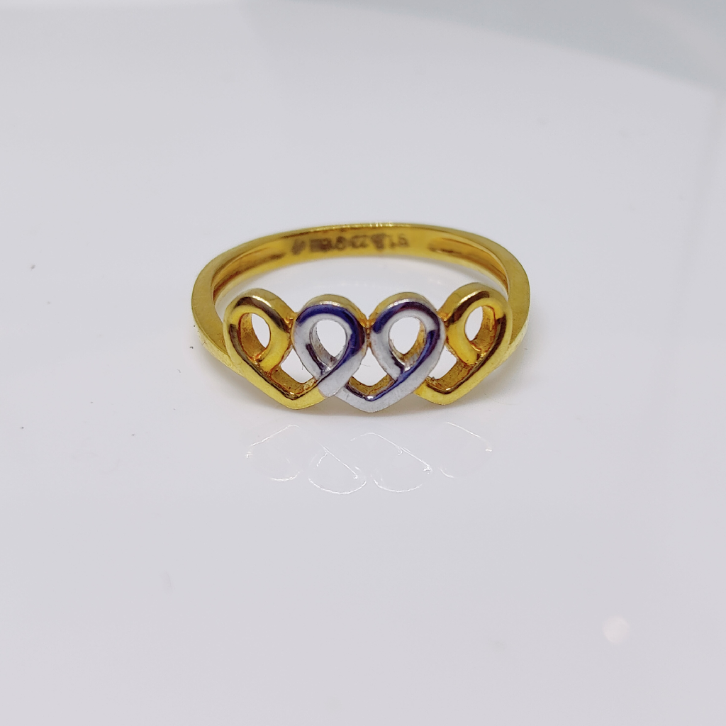 Showroom of 22k gold exclusive heart shape plain ring | Jewelxy - 217127