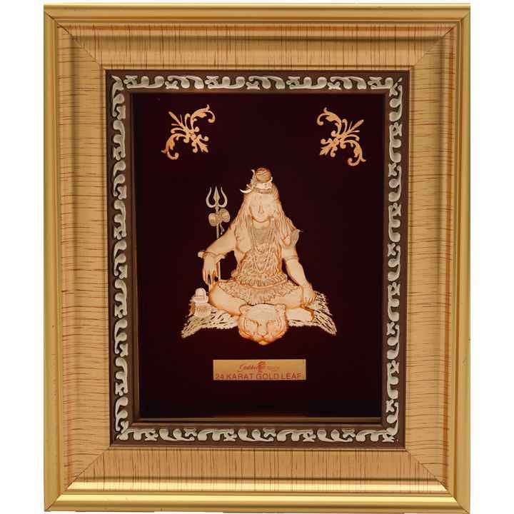 Buy quality 24k gold leaf shivji frame in Ahmedabad