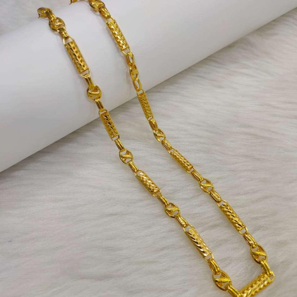 Buy quality 22k gold exclusive lightweight gents chain in Ahmedabad