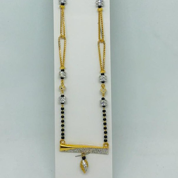 Wholesaler of 916 diamond mangalsutra dokiya rbo ddc264 | Jewelxy - 87279