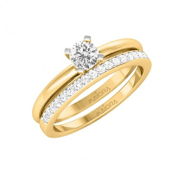 Showroom of Solitaire stackable ring | Jewelxy - 189491
