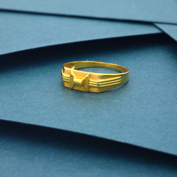 Showroom of 22k gold plan design gold ring for mens. | Jewelxy - 238554