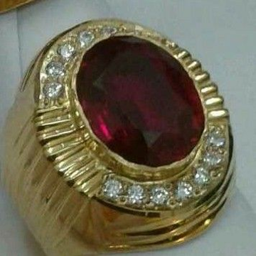 Manufacturer of 22k / 916 gold ladies indian gents stone ring | Jewelxy ...