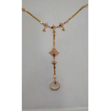 Manufacturer of 22kt gold antique style ladies pocha | Jewelxy - 51521