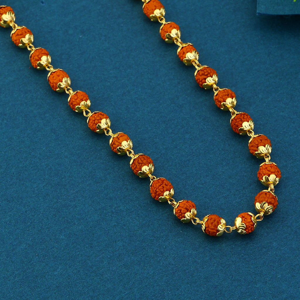 Buy quality 22K Gold Fancy Rudraksha Mala in Ahmedabad