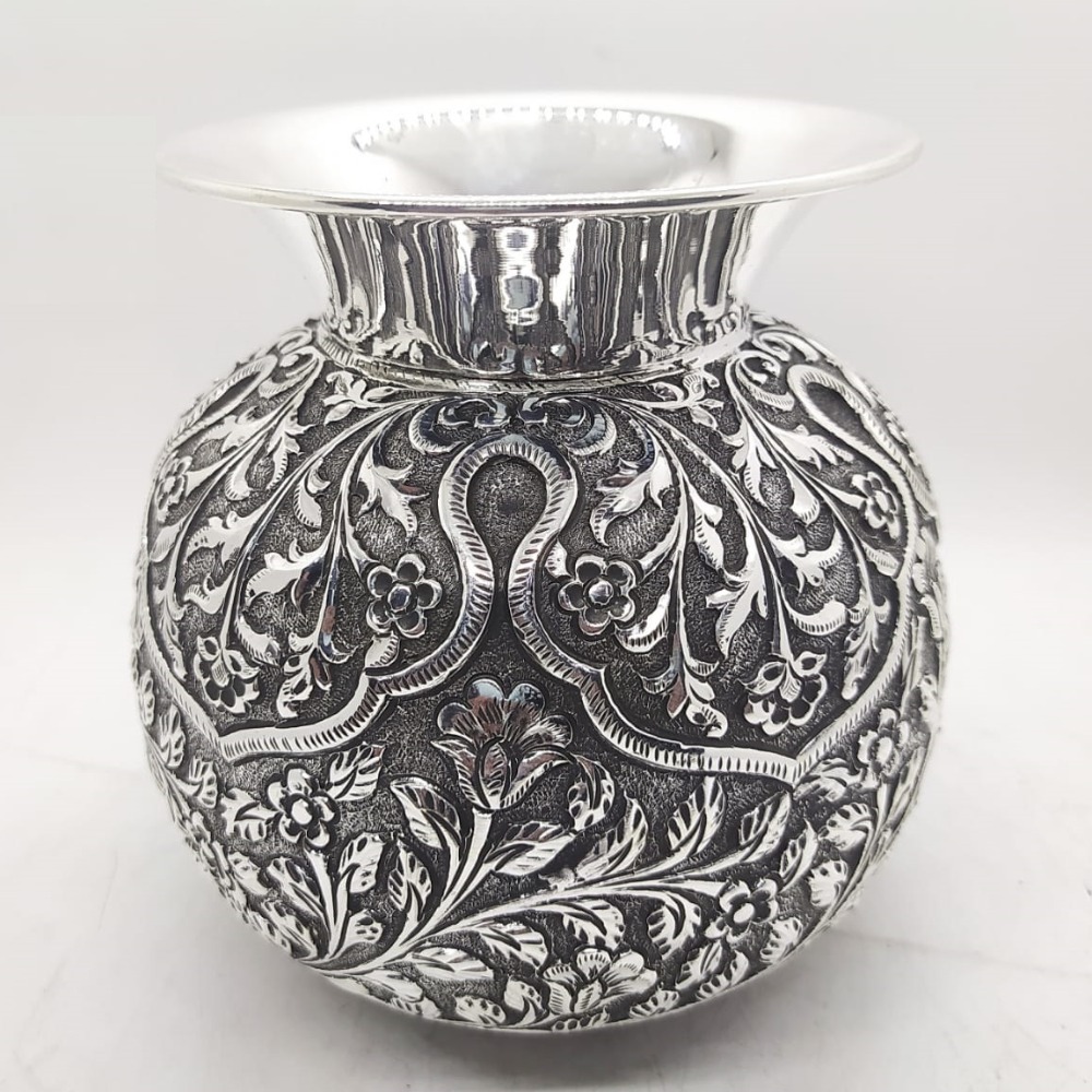 Buy quality 925 Pure Silver Kalash In Light Weight And fine work PO-165 ...