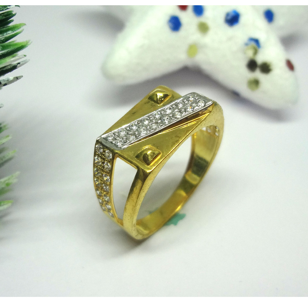 Showroom of 916 cz gold diamond ring | Jewelxy - 91121