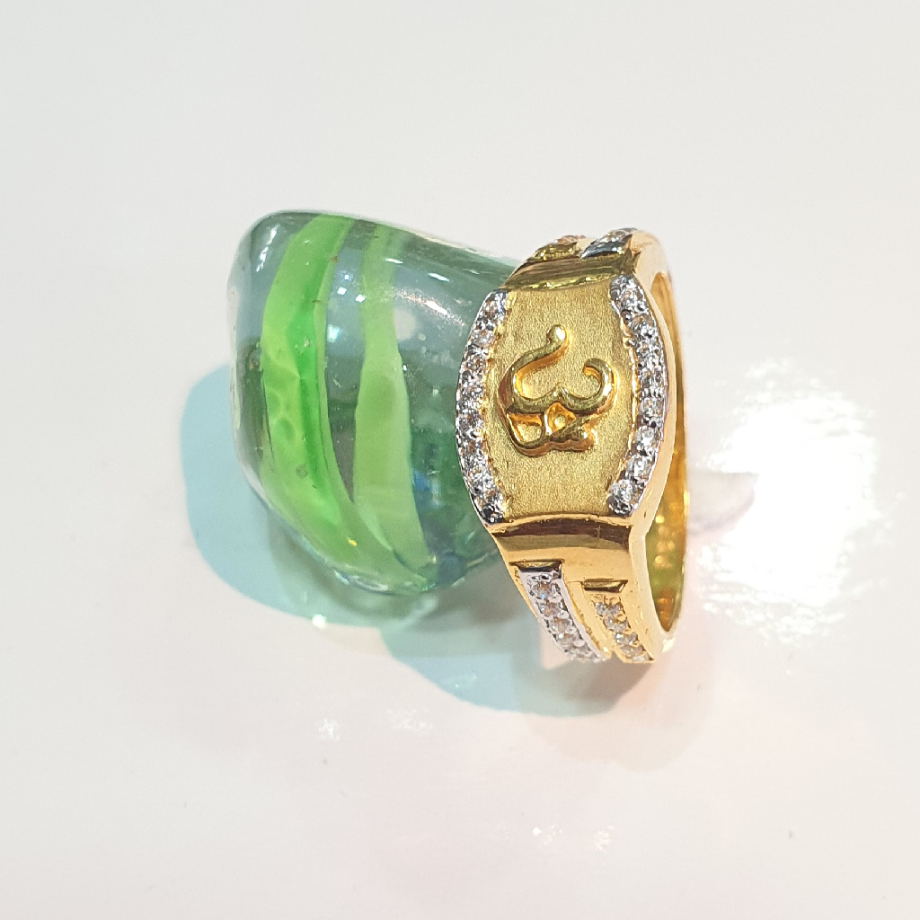 Showroom of 22k gold om design ring | Jewelxy - 207650
