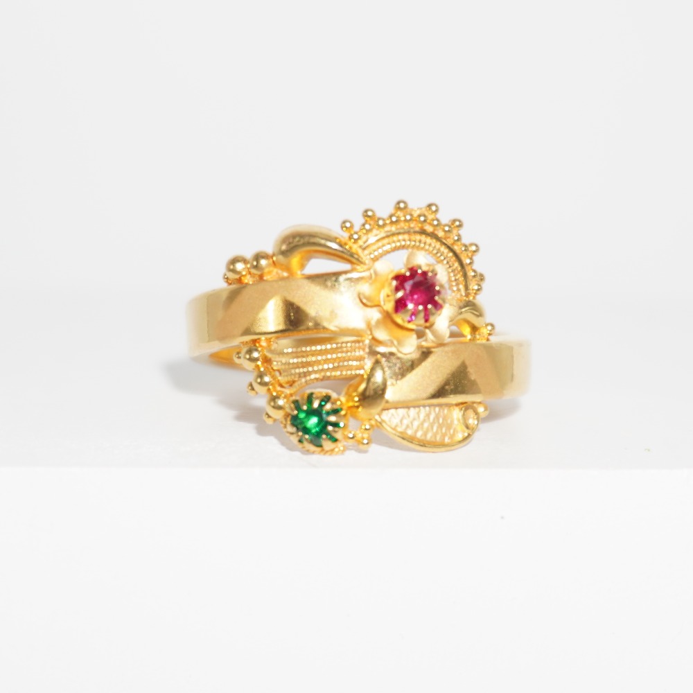 Retailer of 916 gold traditional ring for women | Jewelxy - 224160
