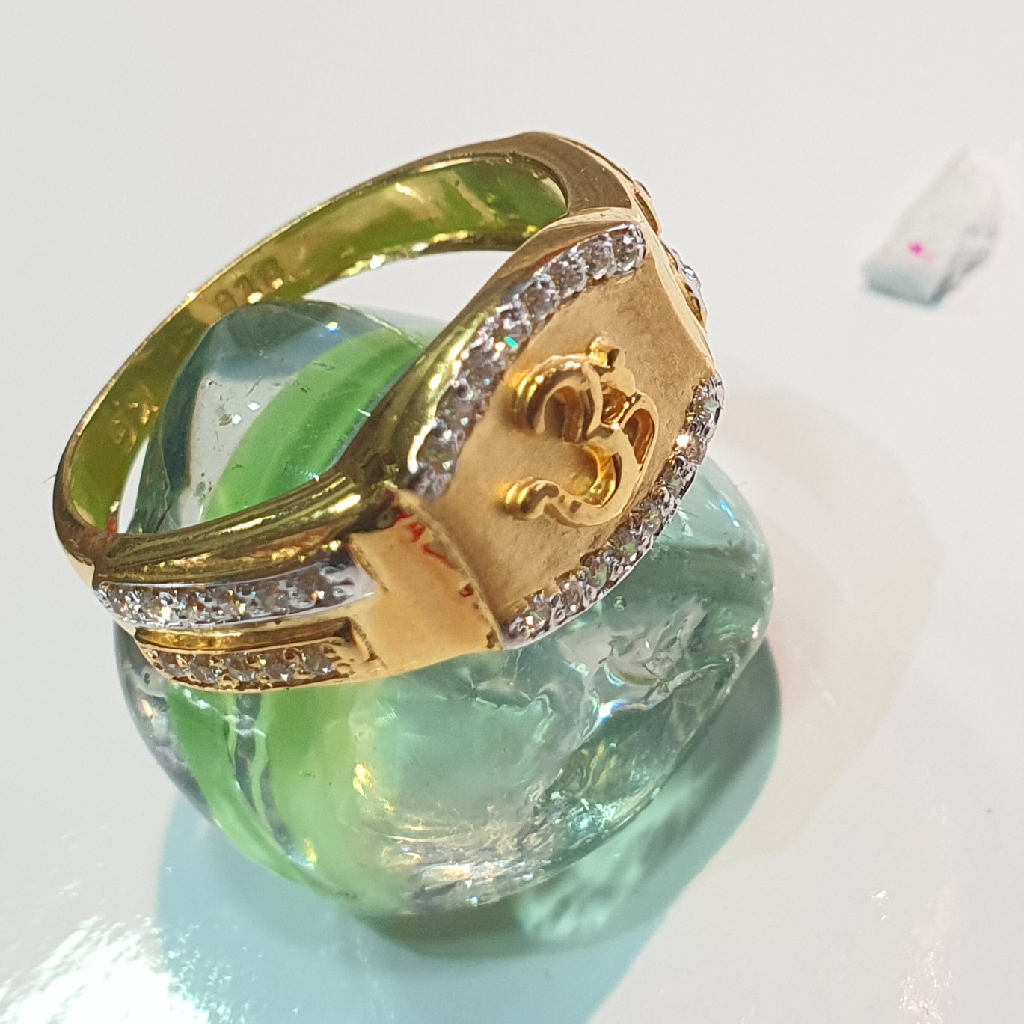 Showroom of 22k gold om design ring | Jewelxy - 207650