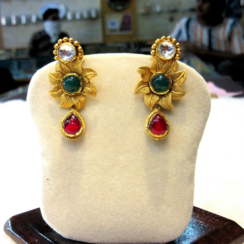 Buy quality 22k gold 916 hallmark jadtar antique long set in Ahmedabad