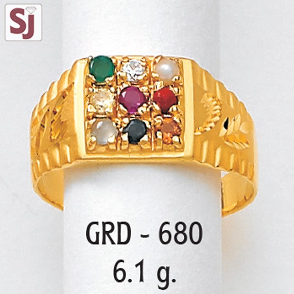 Buy quality Navagraha Gents Ring Diamond GRD-680 in Ahmedabad