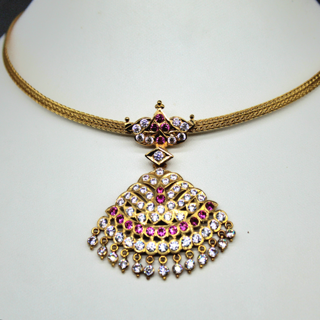 Retailer of 22kt adigai traditional necklace | Jewelxy - 180733