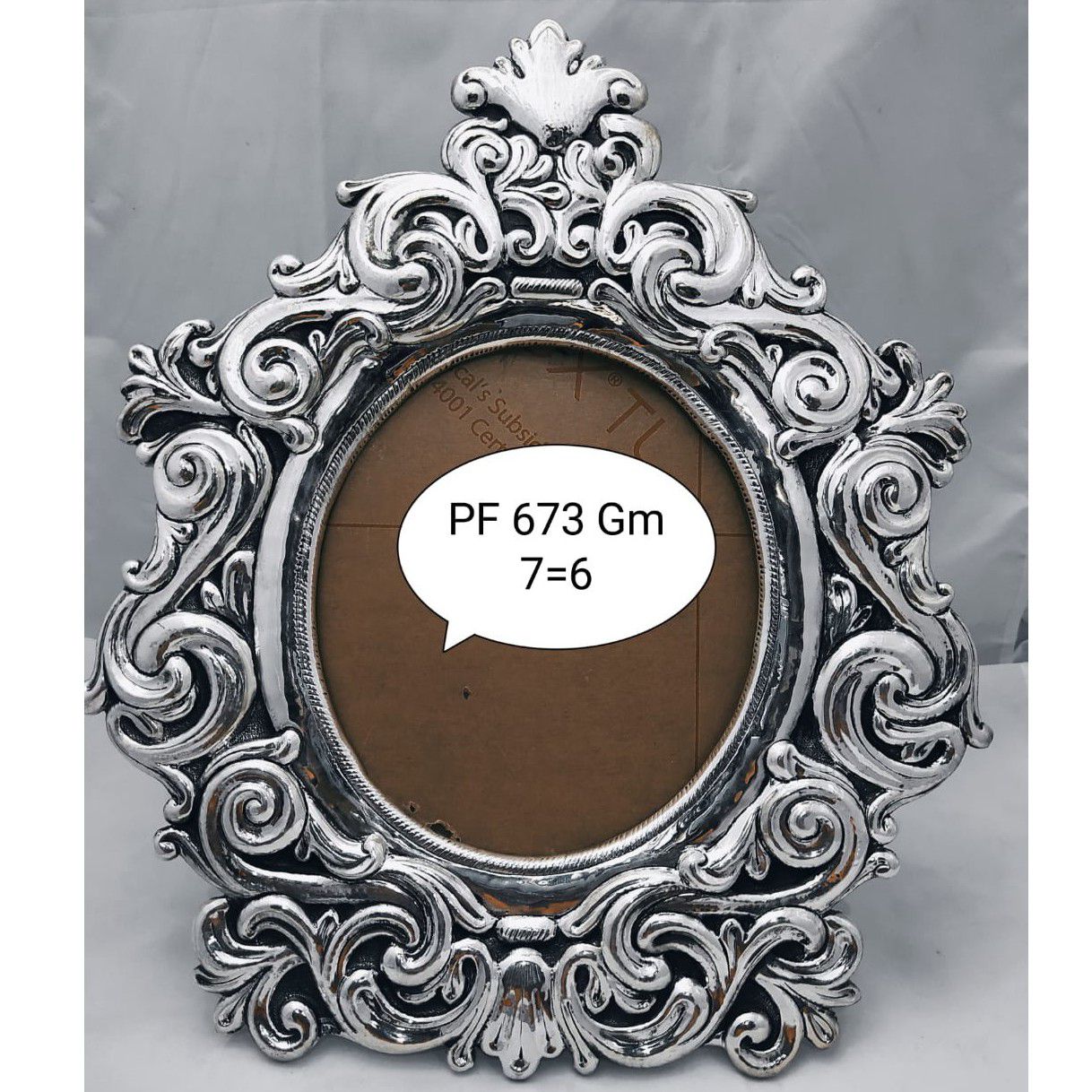 Buy quality Pure silver photo frame in fine carvings po-171-01 in New Delhi
