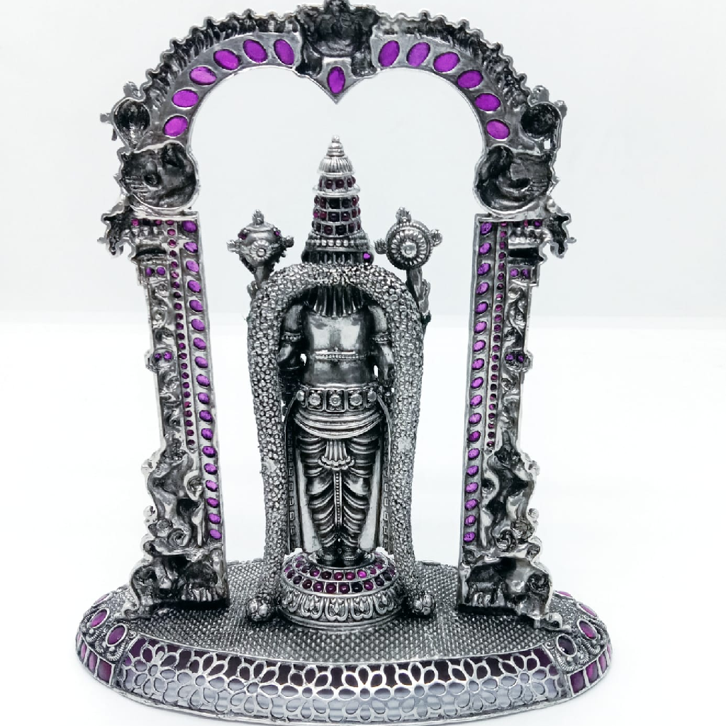Wholesaler of Mesmerizing lord tirupati balaji idol in pure silver with ...