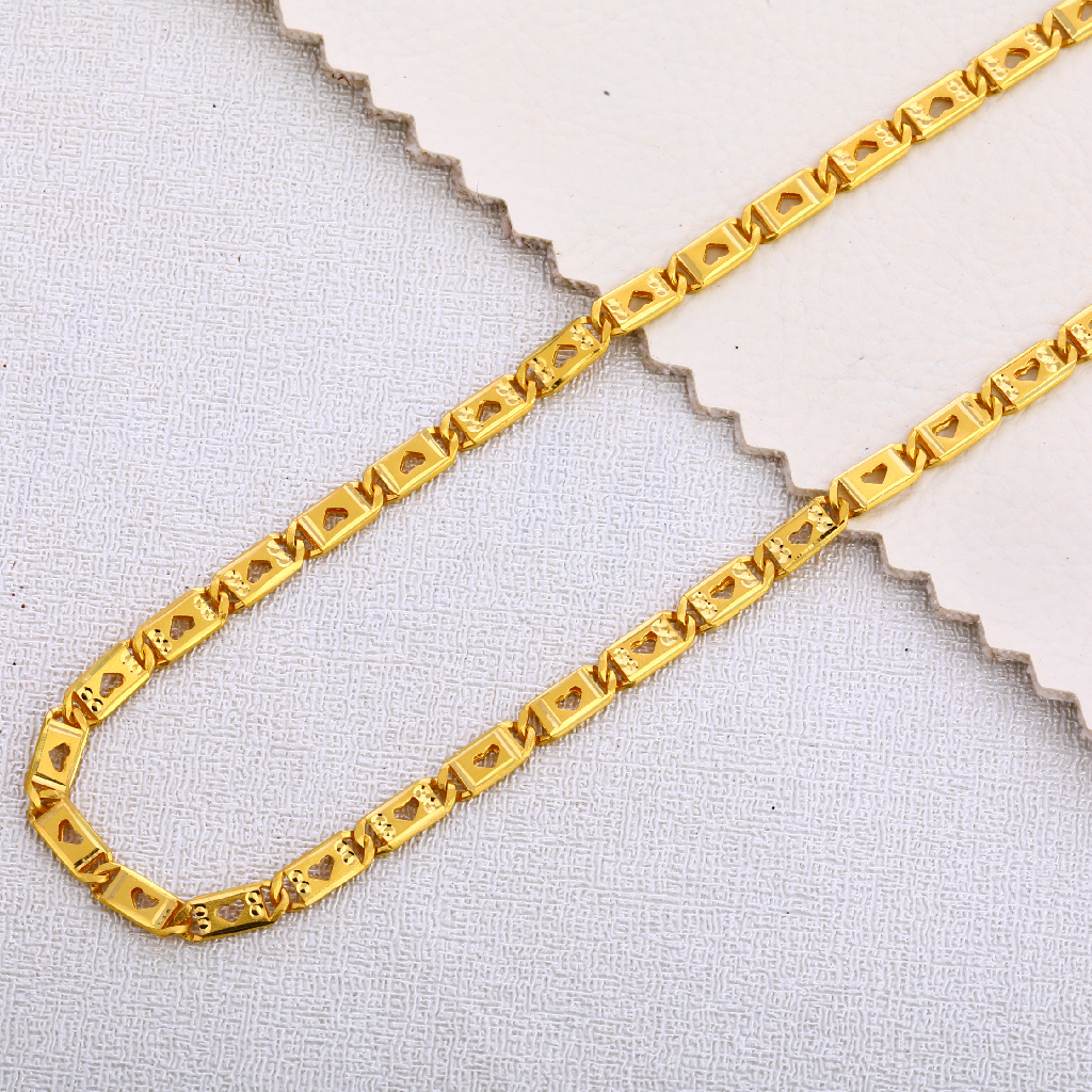 Manufacturer of 22kt gold mens exclusive choco chain mch358 | Jewelxy ...