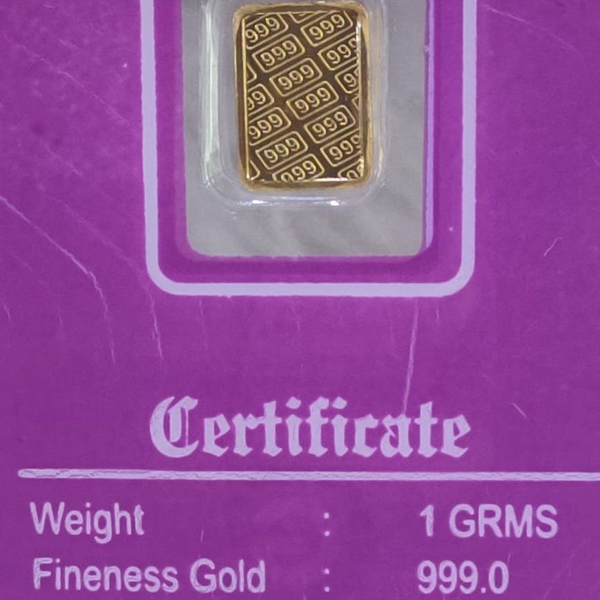 Buy quality 24KT 1 Gram Gold Lagdi in Ahmedabad