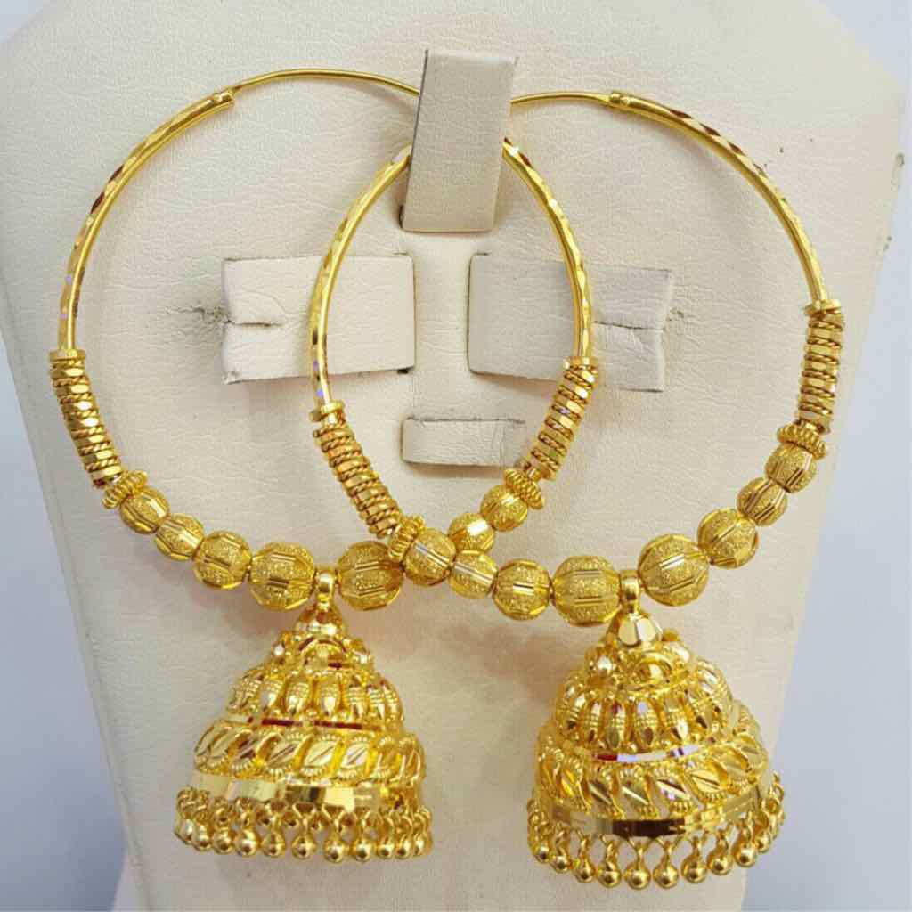 Wholesaler of 22kt yellow gold ladies indian designer pipe bali ...
