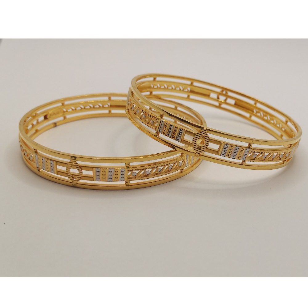 Showroom of 916 gold multi pipe copper kadli | Jewelxy - 232449