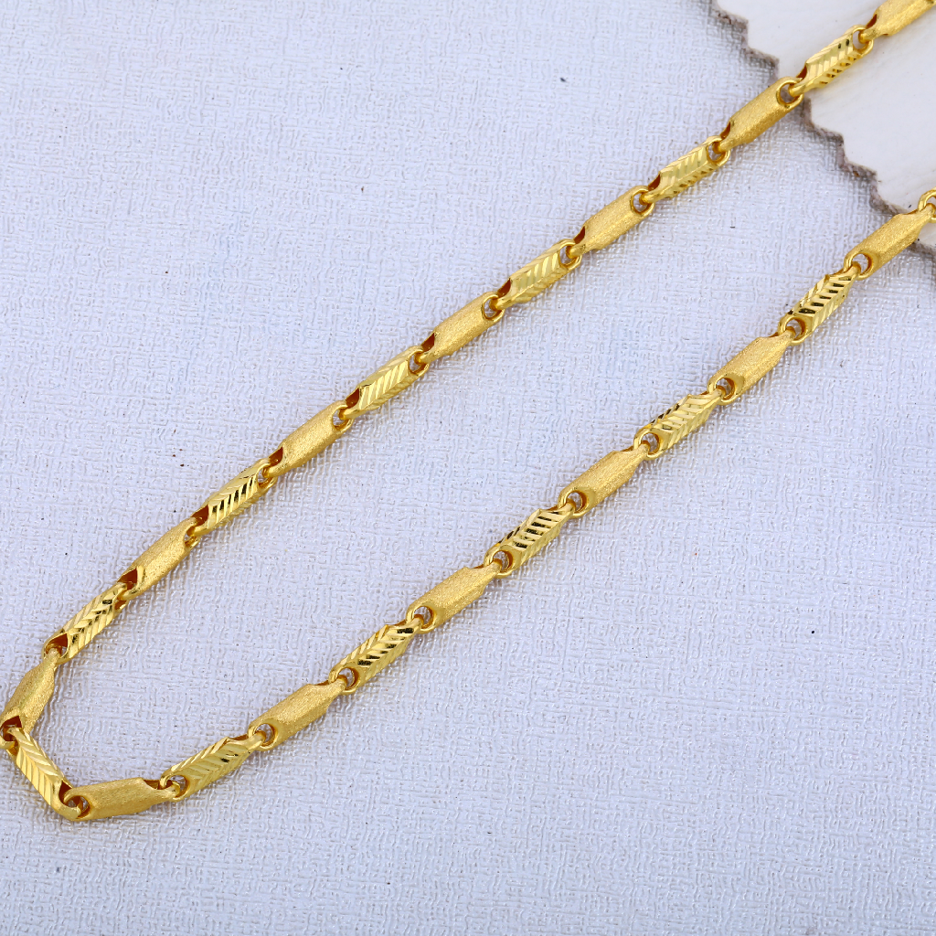 Manufacturer of 22ct gold mens designer hallmark choco chain mch493 ...