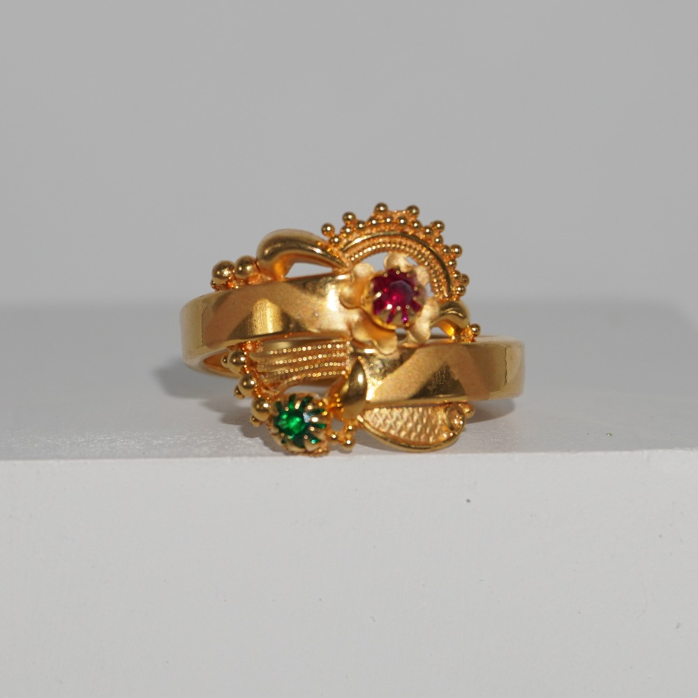 Retailer of 916 gold traditional ring for women | Jewelxy - 224160