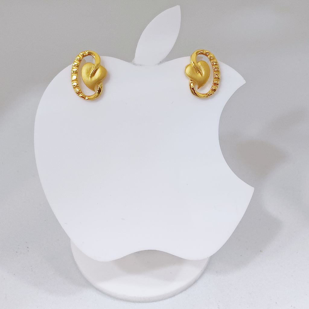 Buy quality 22k gold plain exclusive patti design earring in Ahmedabad