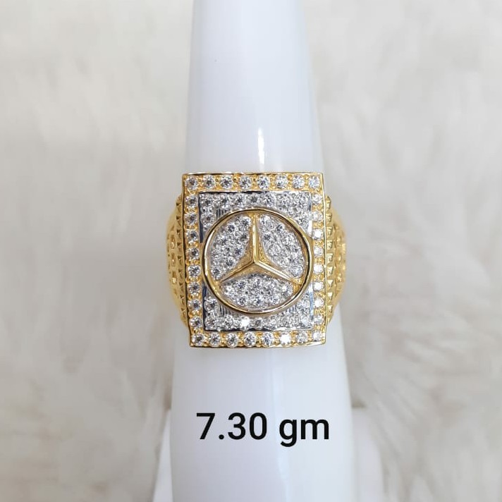 Buy quality 916 King size Mercedes gent's ring in Ahmedabad