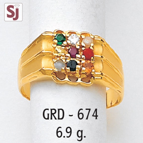 Buy quality Navagraha Gents Ring Diamond GRD-674 in Ahmedabad