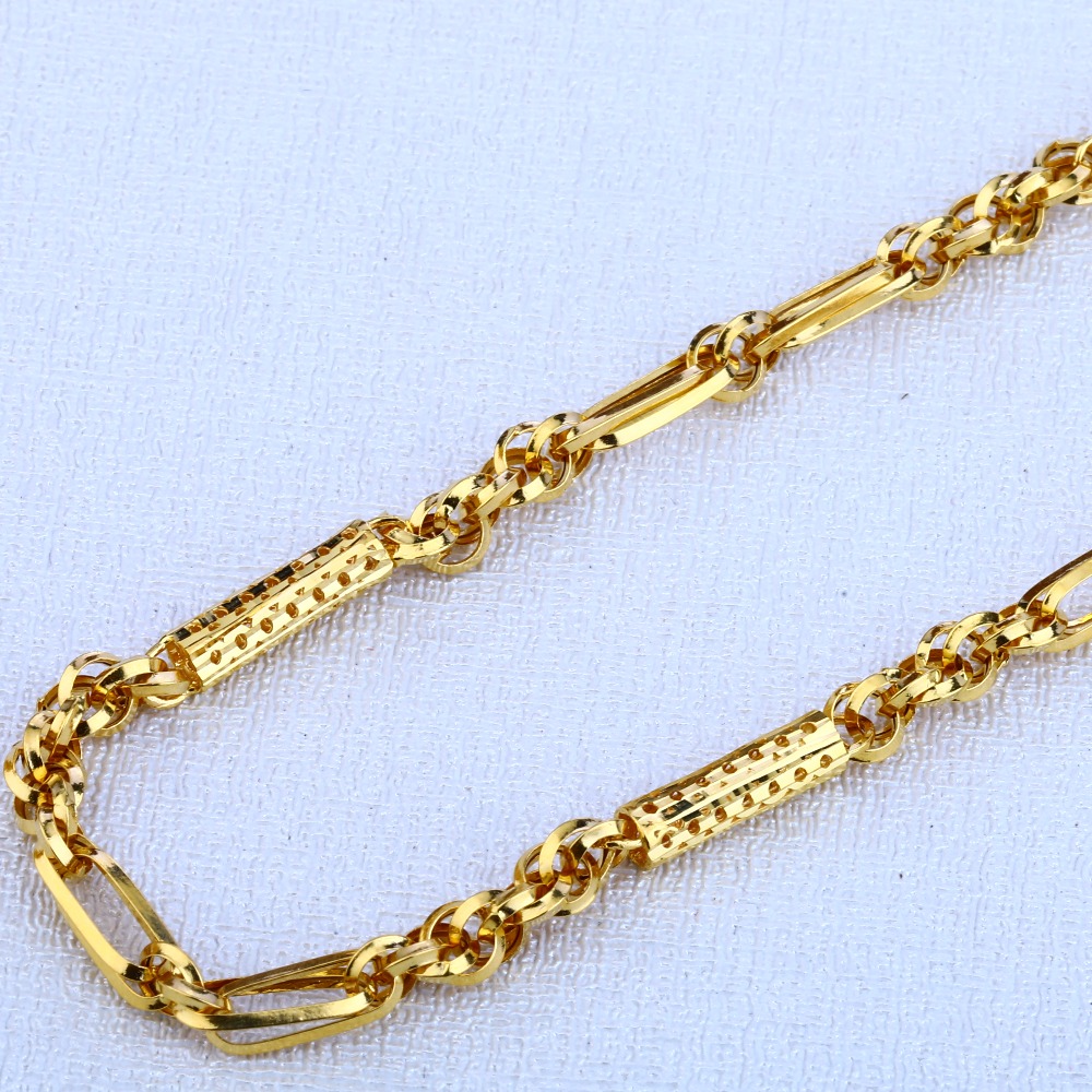 Manufacturer of 916 gold classic choco chain mch126 | Jewelxy - 163328