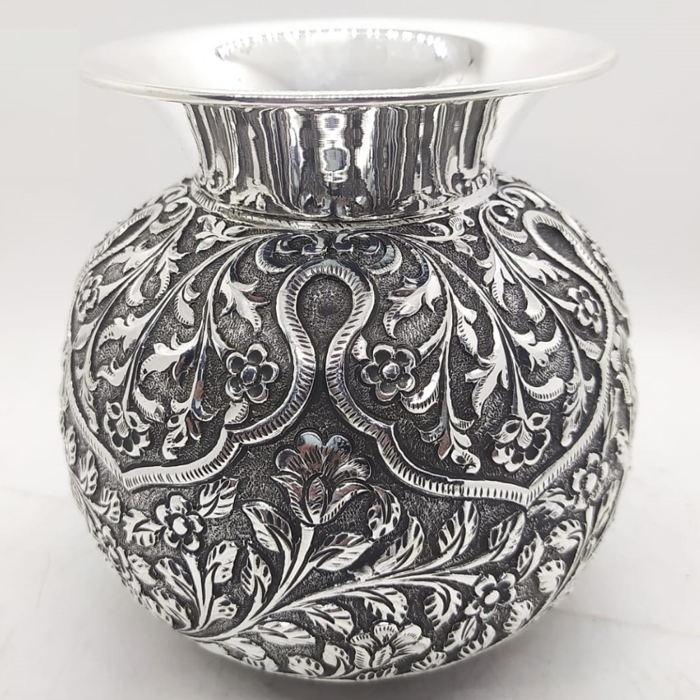 Buy quality 925 Pure Silver Lota Kalash In Fine Nakashii Work PO-168-09 ...