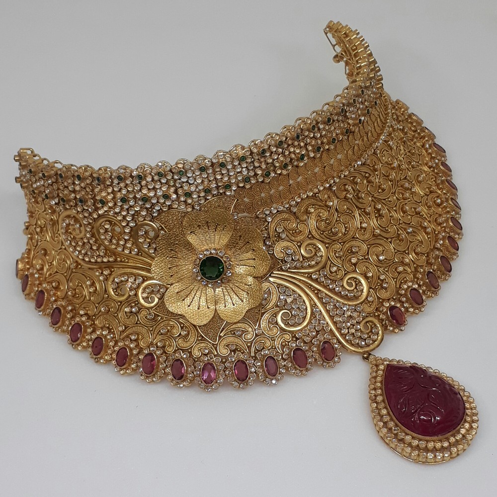 Retailer of 22ct antique choker set stu/15 | Jewelxy - 131822