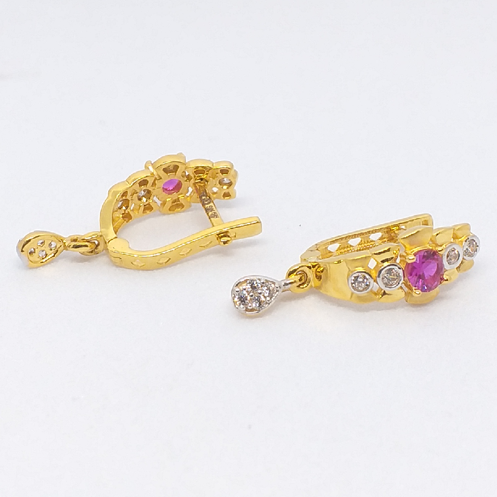 Showroom of Gold 18k red and white diamond kadi | Jewelxy - 229921