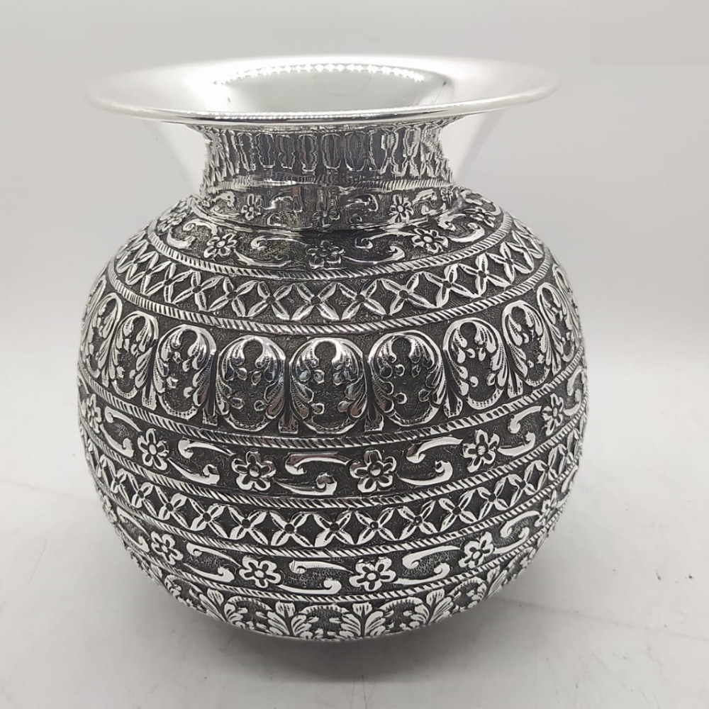 Buy quality 925 Pure Silver Kalash In Light Weight And fine work PO-165 ...