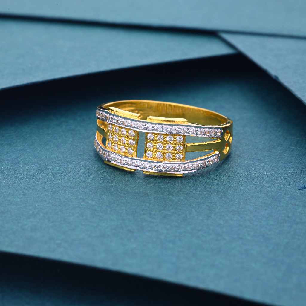 Buy quality 22k gold fancy stone Gents ring in Ahmedabad