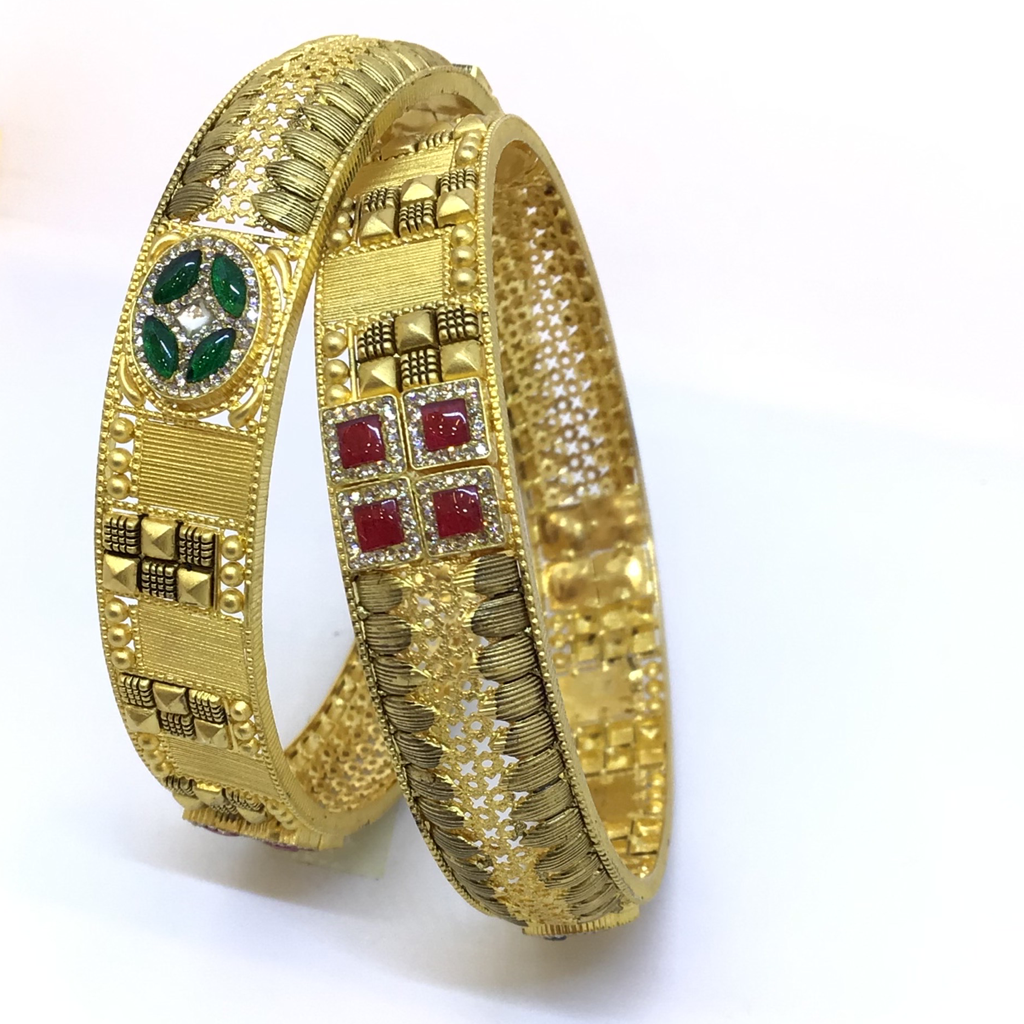 Showroom of 22k gold antique kada | Jewelxy - 226577