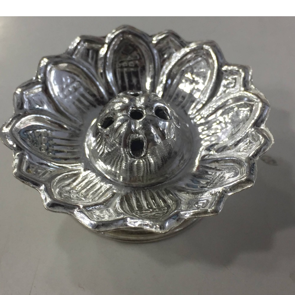 Silver Flower For Pooja