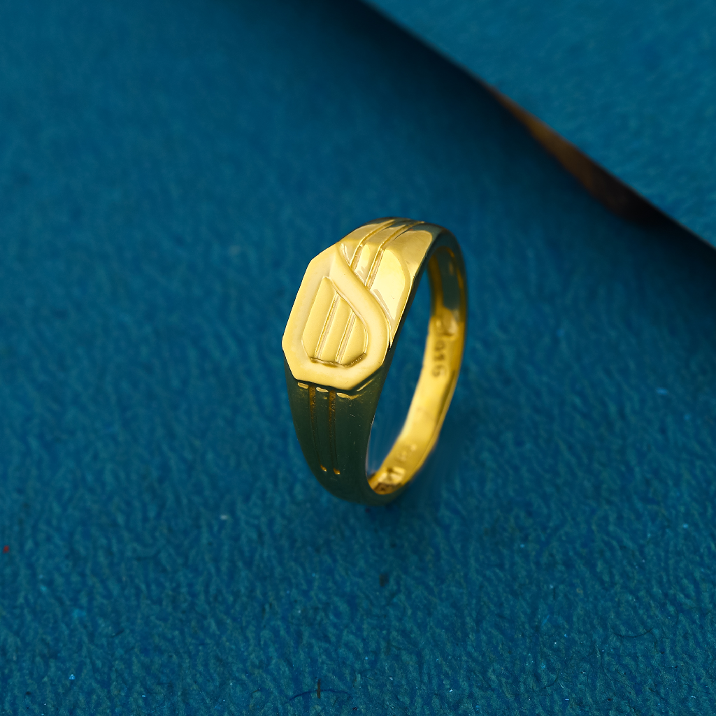 Buy quality 22K 916 Simple Regular Wearing Matte Finish Gold Ring For ...