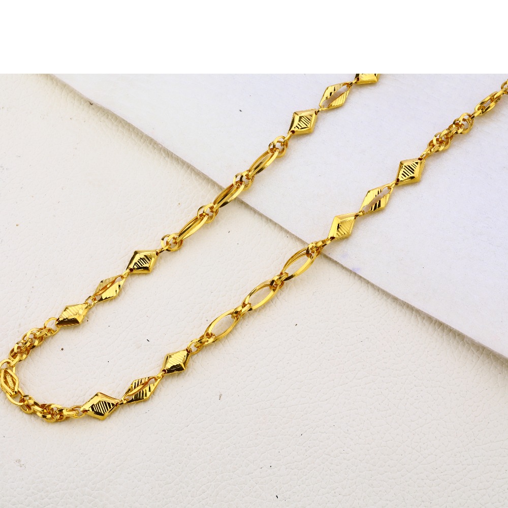 Manufacturer of 22ct gold men's classic choco chain mch270 | Jewelxy ...