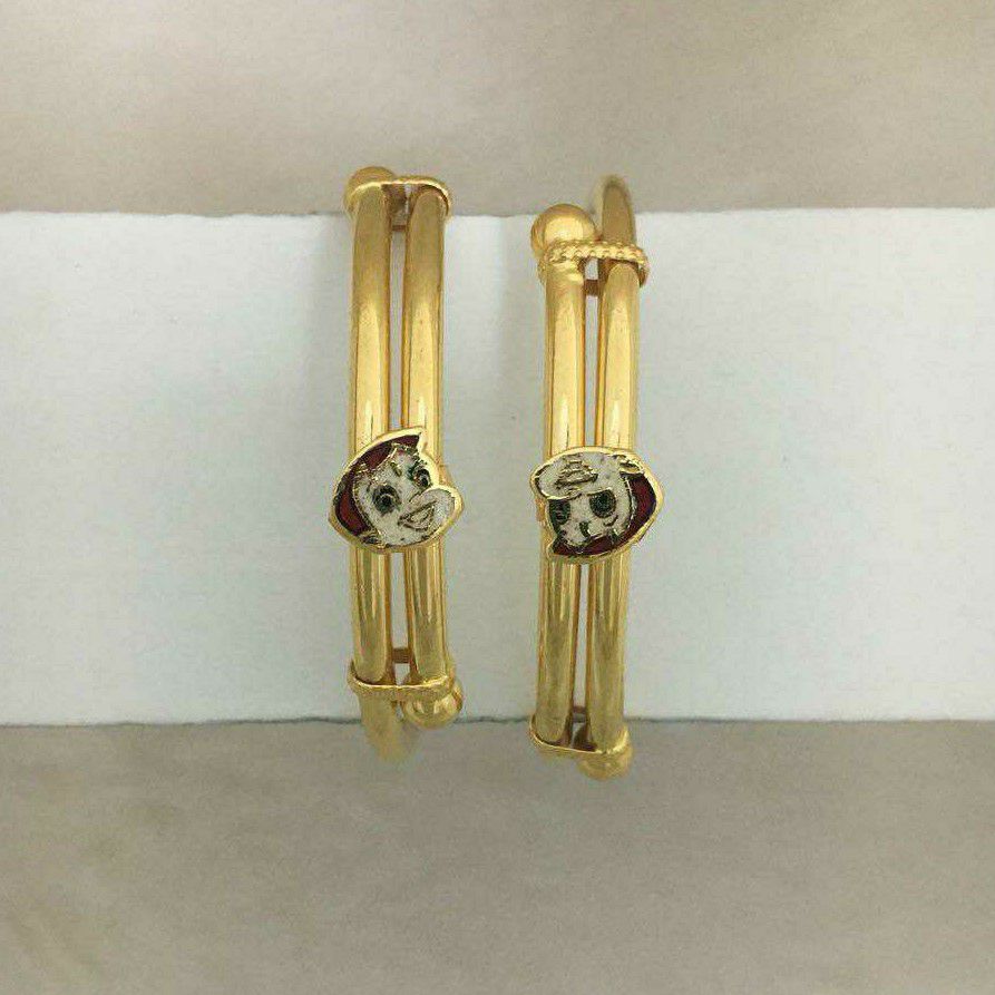 Wholesaler of 22kt gold kids baccha fancy copper kadli (gabha kadli ...