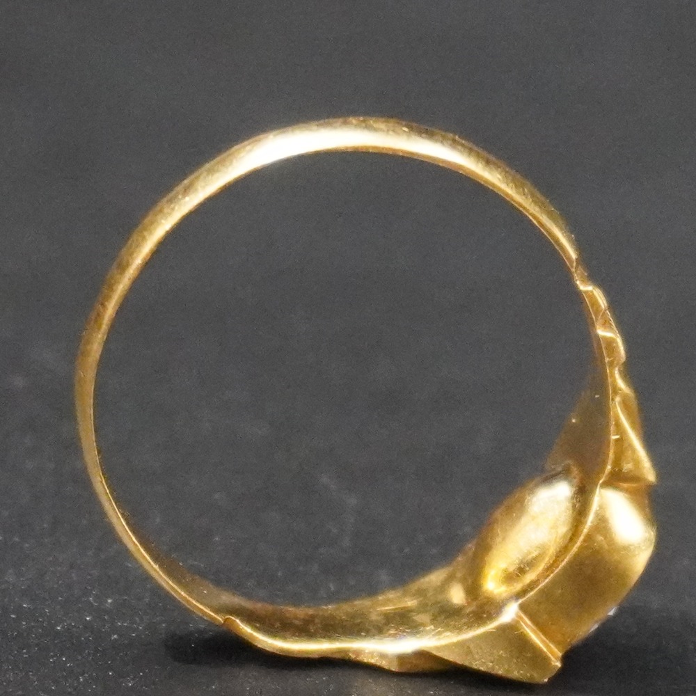 Retailer of 22k gold white stone ring for men | Jewelxy - 224394