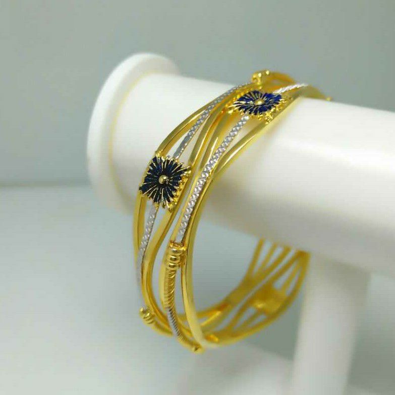 Wholesaler of 22kt gold ladies fancy copper kadli (gabha kadli ...