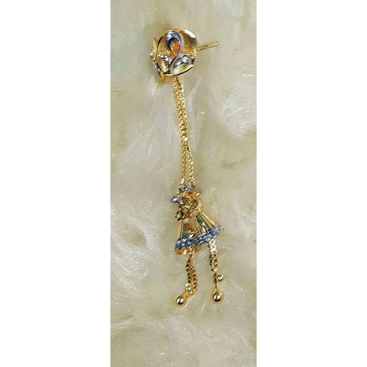 Manufacturer of 18kt gold soi dora earring | Jewelxy - 36893